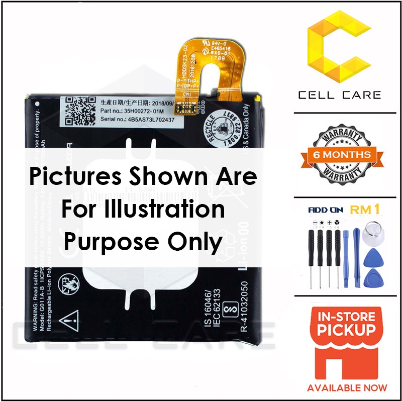 CellCare Battery Bateri Compatible For GOOGL PIXEL 2 G011A-B (2700 mAh ...