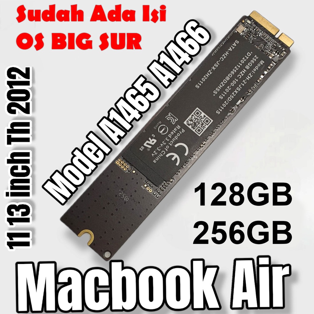 SSD Mac AIR 2012 A1465 A1466 MD231 MD223 MD224 128GB 256GB 512GB | Shopee Malaysia