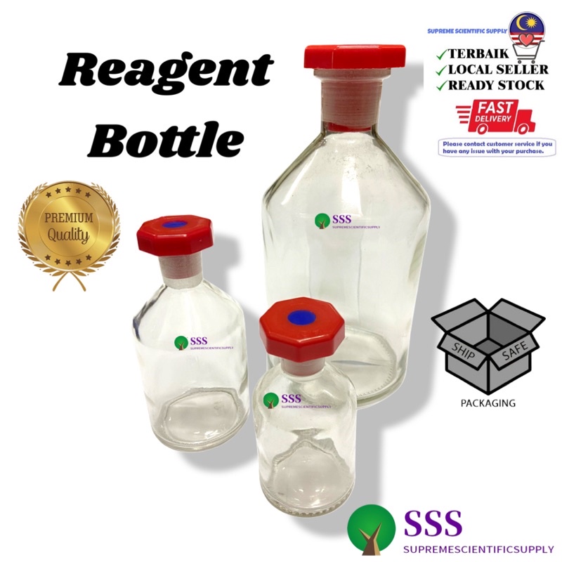 🔥[Ready stock]🔥Reagent Bottle Clear Polycap 1401 | Botol Reagen ...