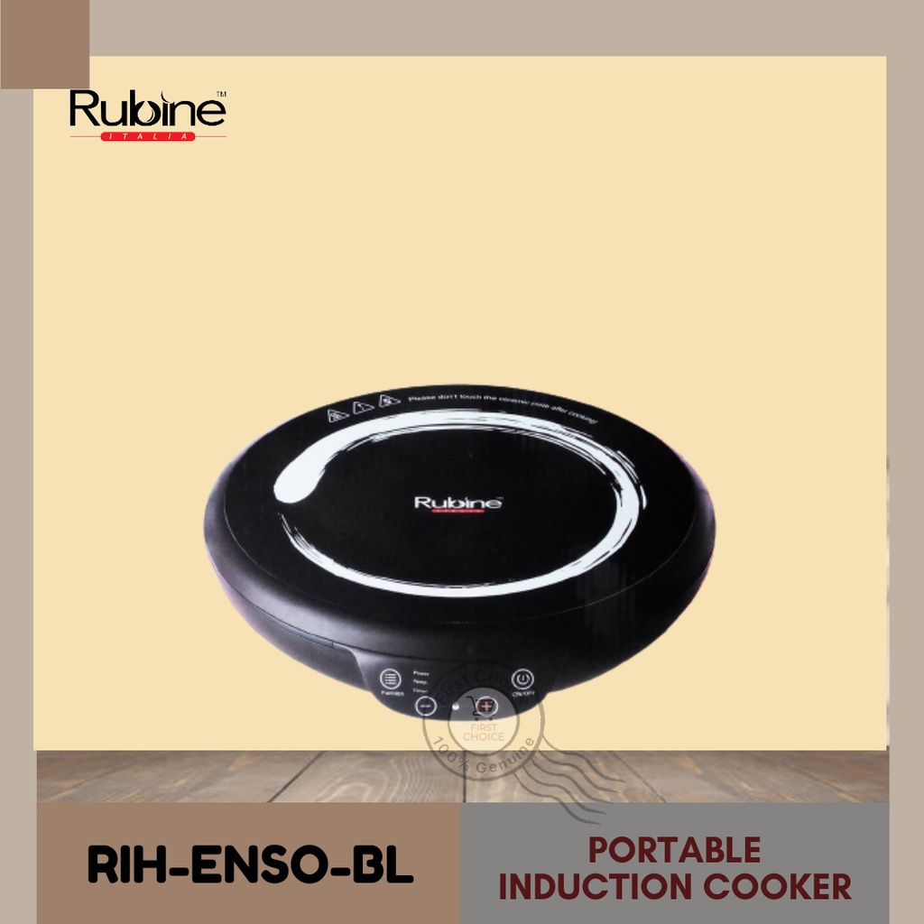 RUBINE RIH-ENSO-BL PORTABLE INDUCTION COOKER | Shopee Malaysia