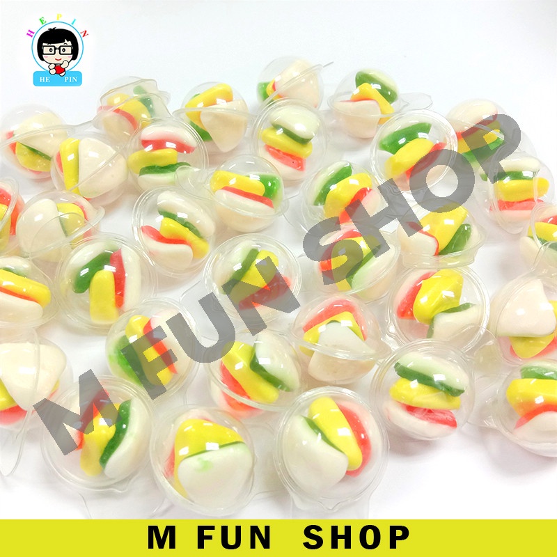 *Ready Stock* Hepin 15Pcs / 50Pcs Gummy Sandwich Perisa Buah-buahan ...