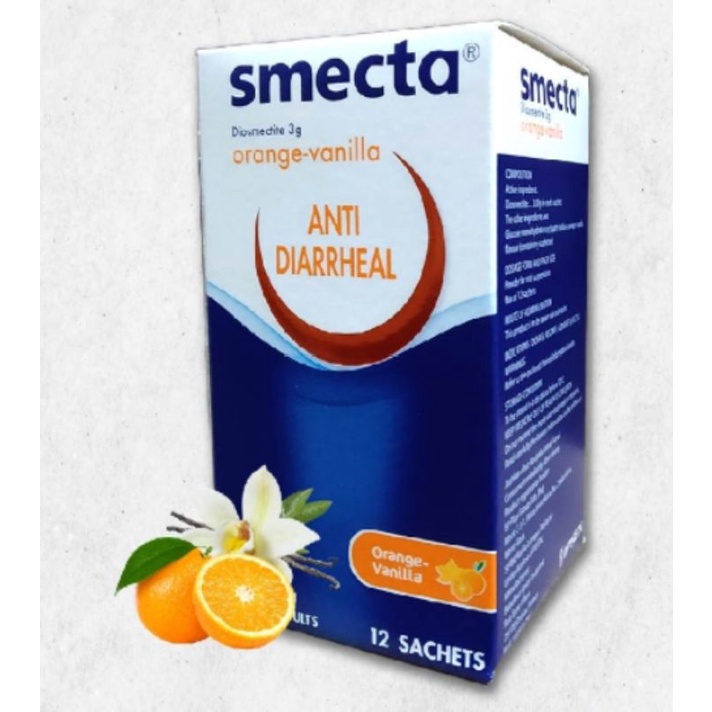 Smecta Orange-Vanilla Anti Diarrheal 12's Sachets | Shopee Malaysia
