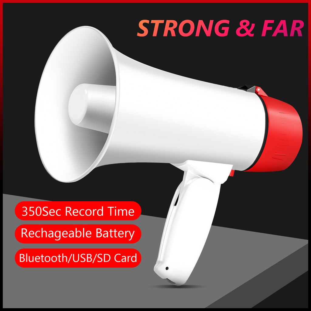 Handheld Megaphone Speaker Pembesar Suara Power Megephone with ...