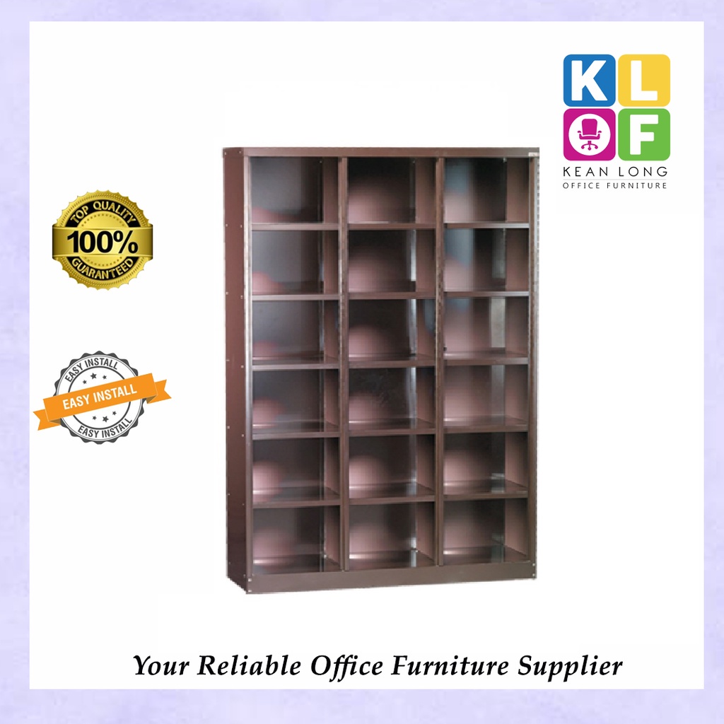 KLOF 18 Hole Steel locker / Almari besi 18 Petak Terbuka / Locker ...