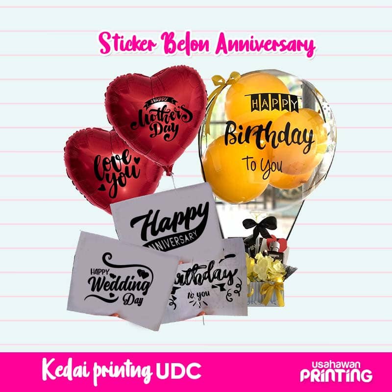 Black Sticker Belon Ready Made Anniversary Code B6-B10 | Shopee Malaysia