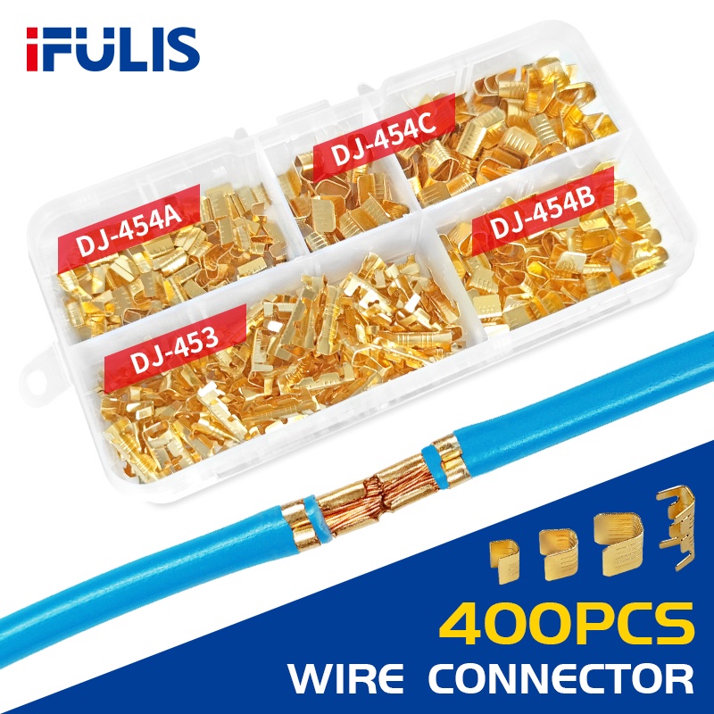 400PCS 454 435 Set 100PCS 0.5-1.5mm² 1.5-3.0mm² 3.0-6.0mm² Wiring Tab ...