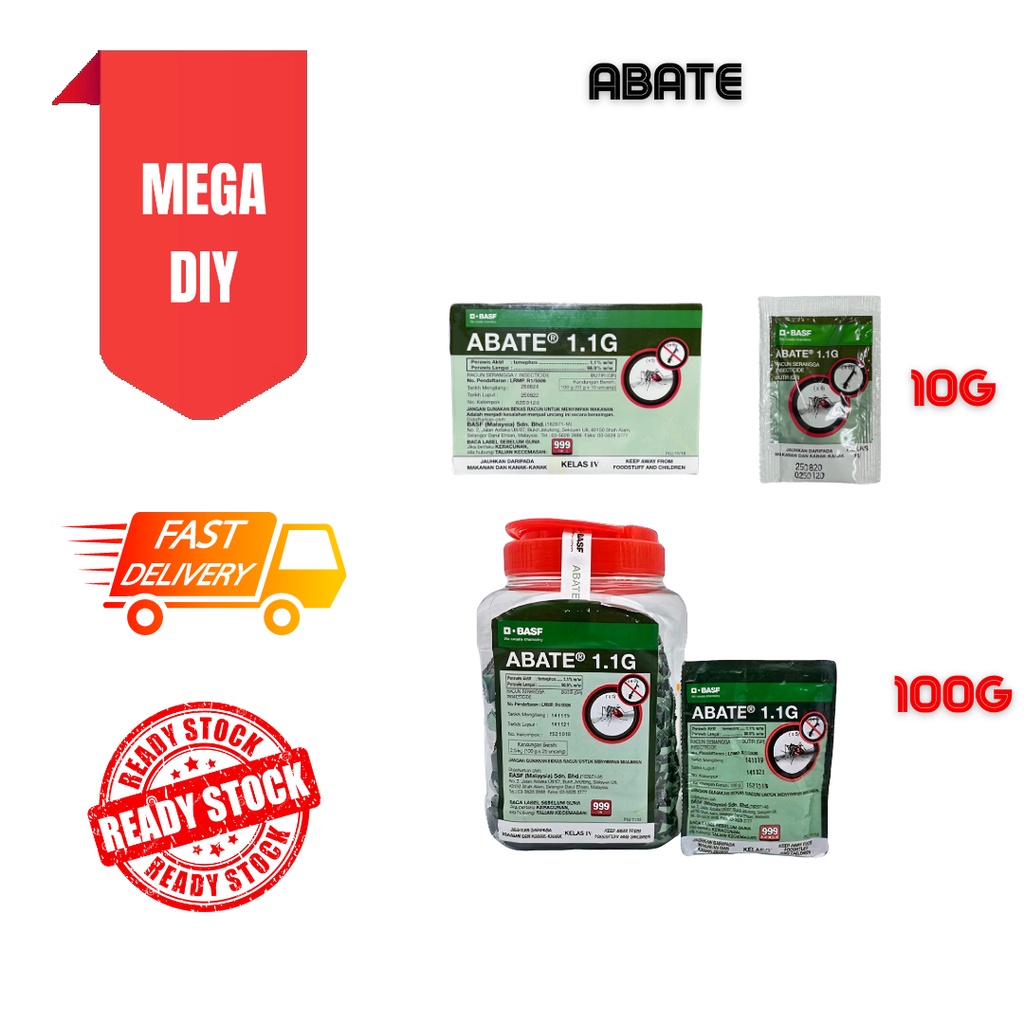 [10G/100G] BASF ABATE 1.1 g / Aedes Mosquito Larvae Killer / Ubat Jentik Jentek | Shopee Malaysia