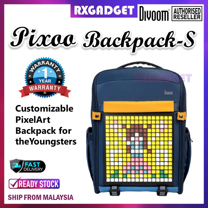 [DIVOOM] Backpack S Innovative Animate Smart Backpack Customisable ...