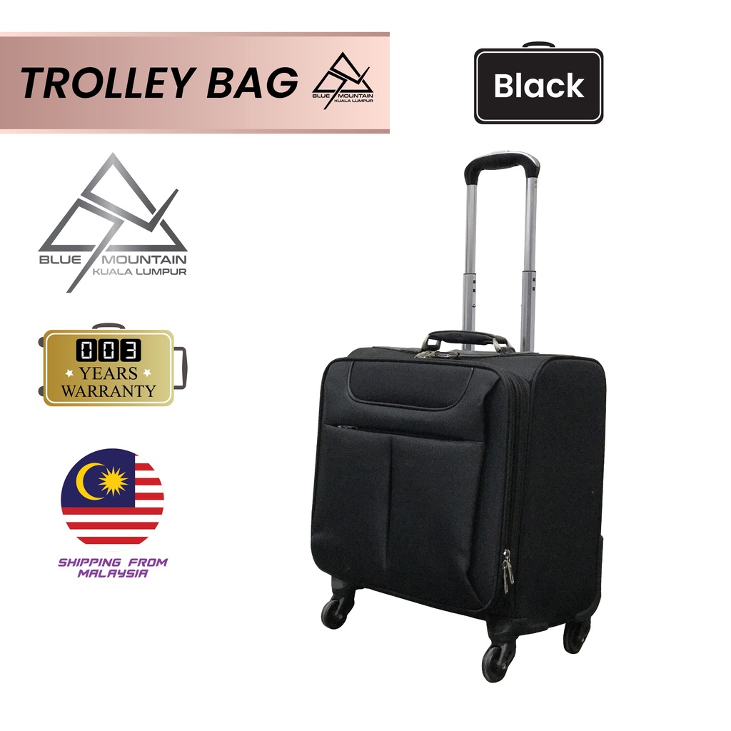 Blue Mountain i-Pilot 18" Luggage Bag Cabin Size Luggage Hand Trolley ...