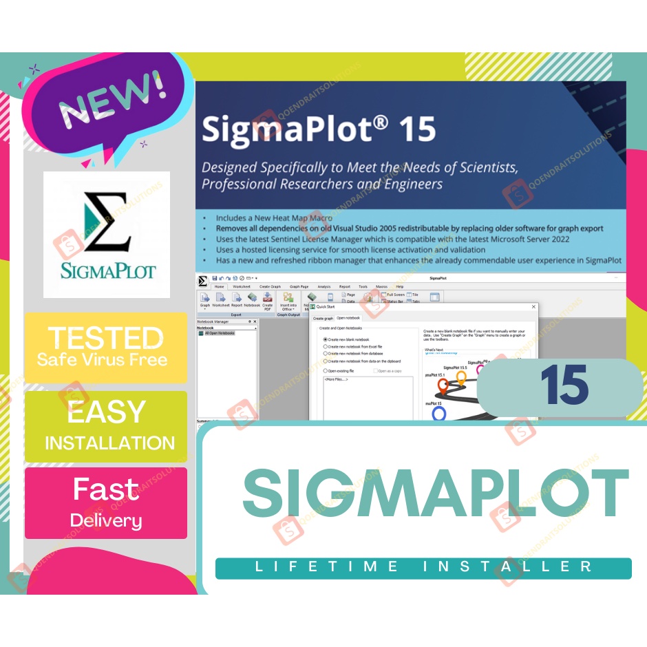 Systat SigmaPlot v15 | v14 | Full Activated | Shopee Malaysia