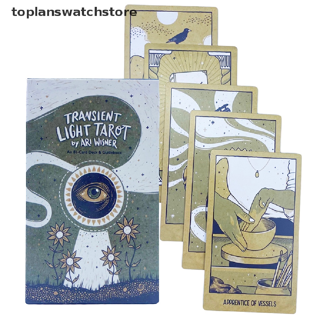 toplan 12*7CM Transient Light Tarot Card Fate Divination Deck Family ...