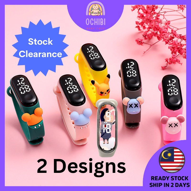 Kids Watch Silicone LED Watch Cute Cartoon Sport Watch Waterproof ...