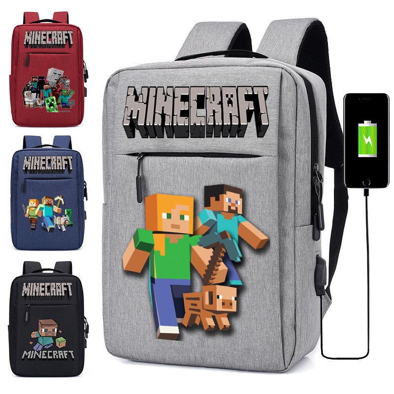 Minecraft Backpack for Women Student Backpack Travel Bag School Bag ...