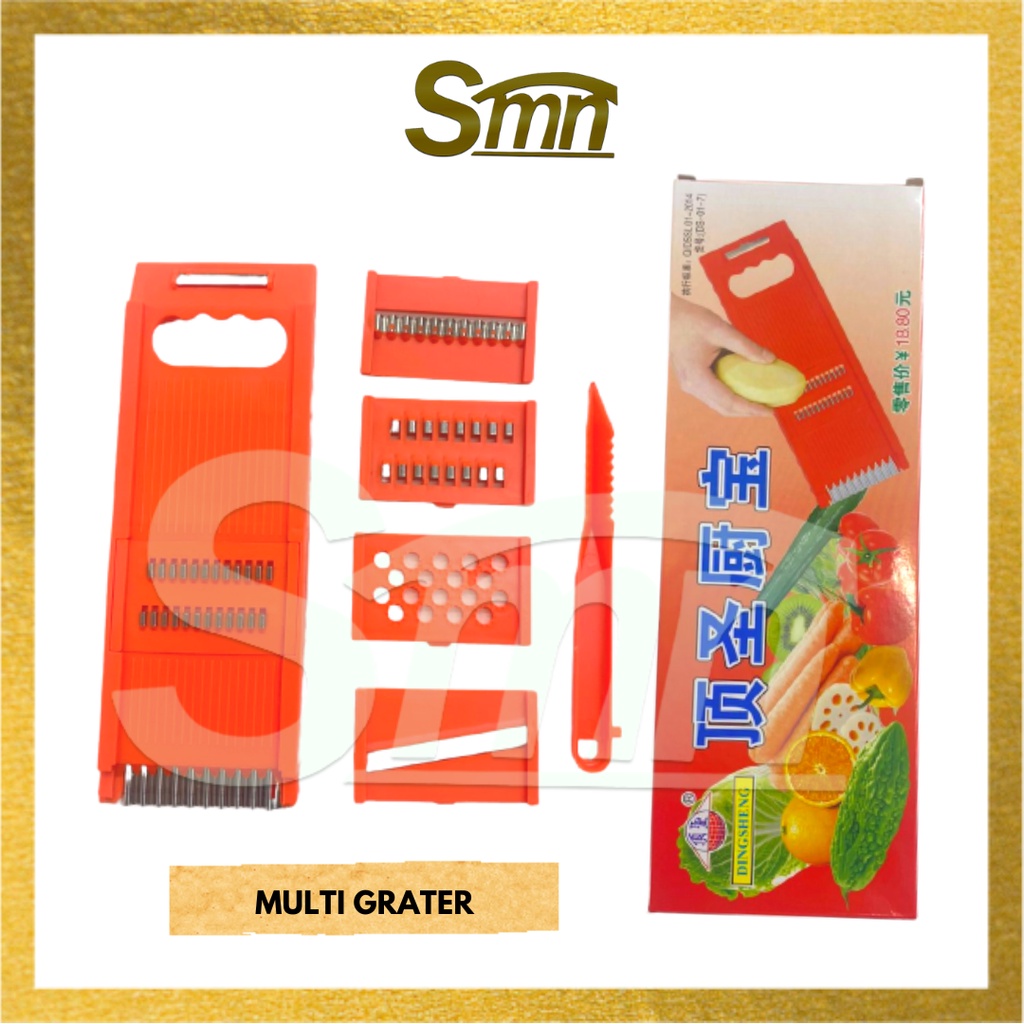 (LT GD)MULTI GRATER 6 In 1 MULTIPURPOSE GRATER/SAGAT PLASTIK SERBAGUNA ...
