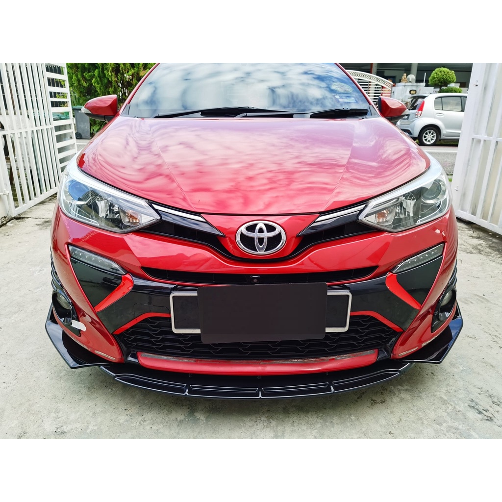 Car Universal FRONT BUMPER DIFFUSER Lip Wrap Angle Splitters Black Vios ...