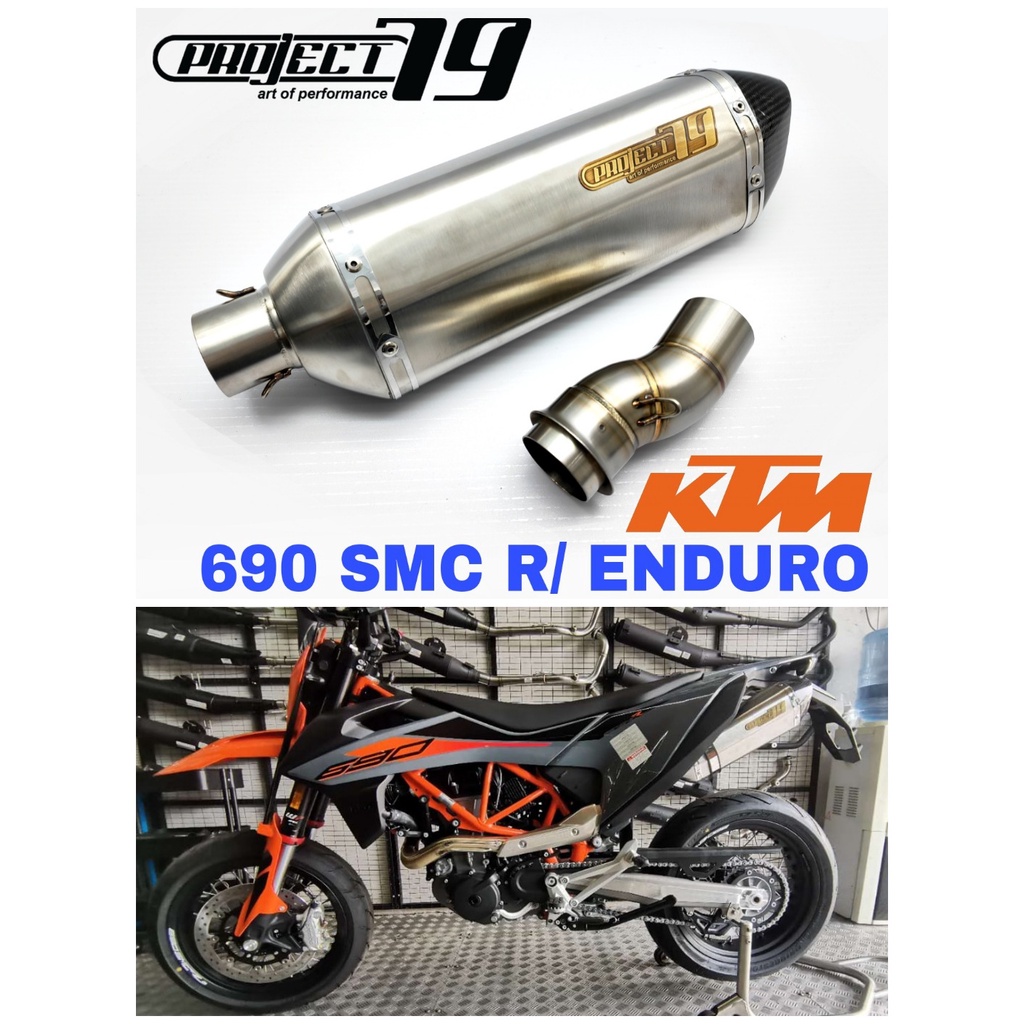 Exhaust KTM 690 SMC R ENDURO 690 Project 79 Slip On Piping Stainless ...