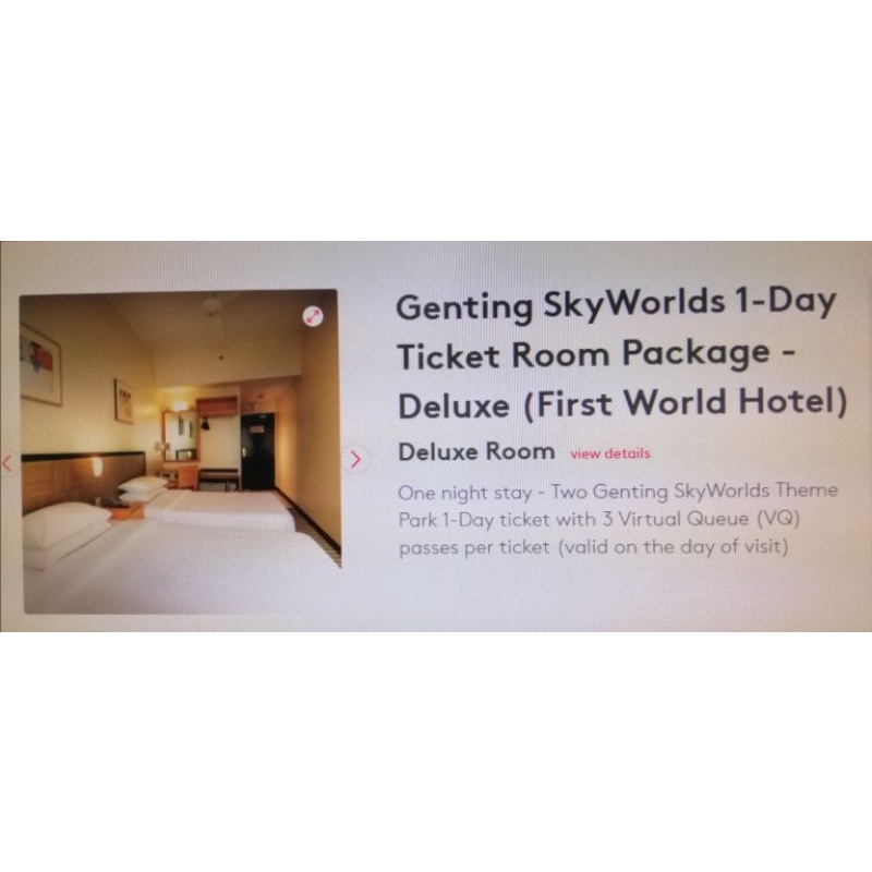 Genting First World Hotel Standard room or Deluxe room + SkyWorld ...
