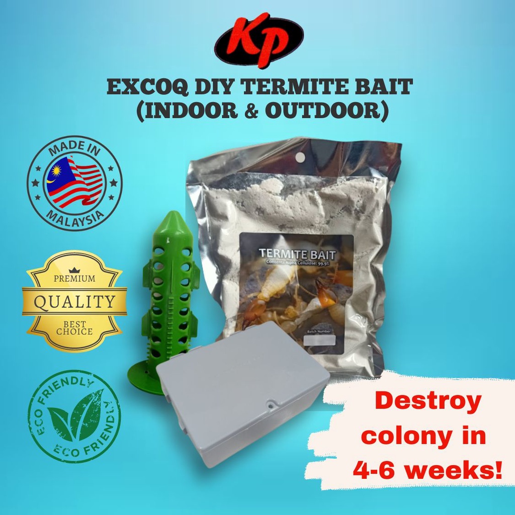 50g/100g - Original Brand EXcoQ DIY Termite Bait pack with AG (Bait Box) - Ready Stock | Shopee ...