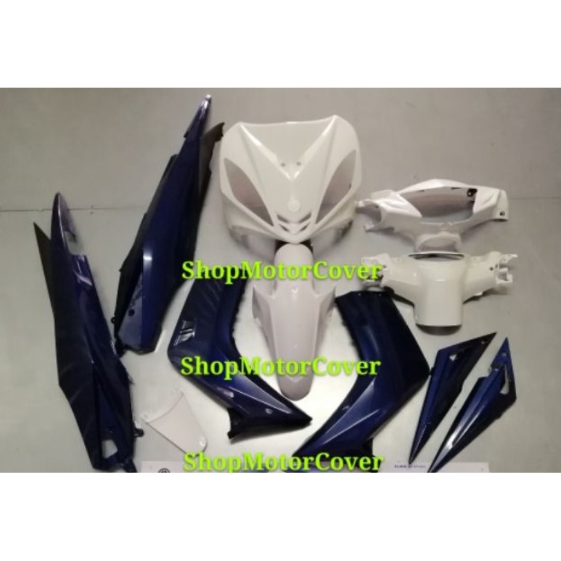 Yamaha Lc 135 V1 Cover Set Kosong Black Red Blue Yellow White Hijau Lumut Nescafe Biru Oren Gold ...