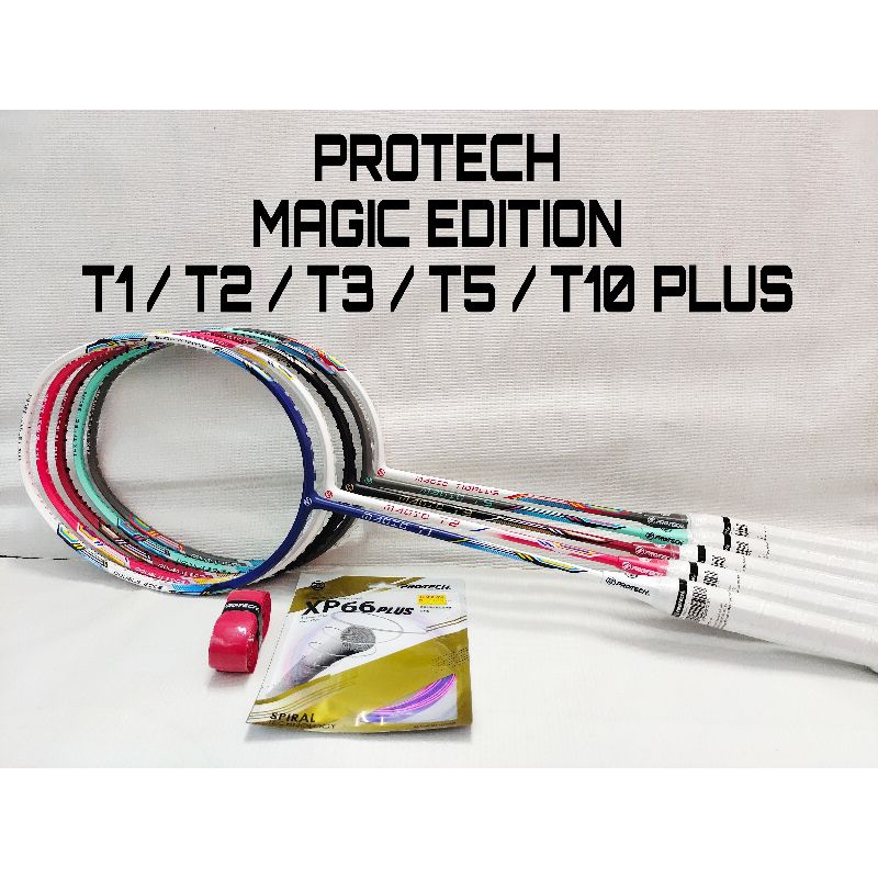Racket PROTECH MAGIC EDITION MAX TENSION 32Lbs (100% ORIGINAL) | Shopee ...