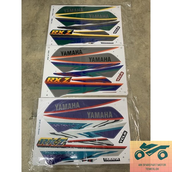 Stiker Sticker Body Stripe Cover Set (6) Yamaha RXZ135 RXZ 135 by ain ...