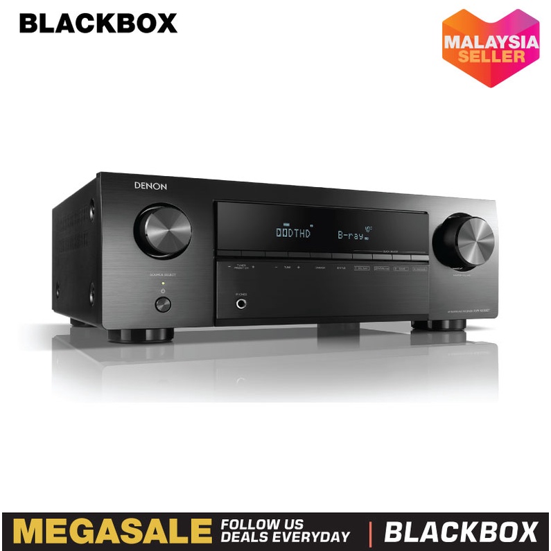 DENON AVR-X250BT 5.1 CHANNEL 4K ULTRA HD AV RECEIVER | Shopee Malaysia