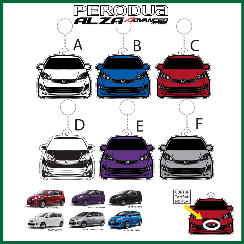 KEYCHAIN ARCRYLIC PERODUA ALZA 3MM (READY STOCK) | Shopee Malaysia