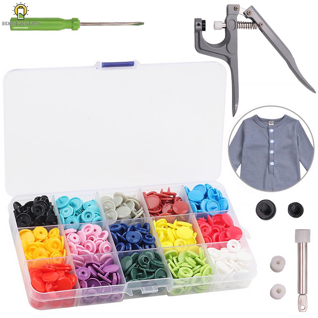 Snap Button Kit Plastic Snap Set T5 Clothing Snap Fastener Tool ...