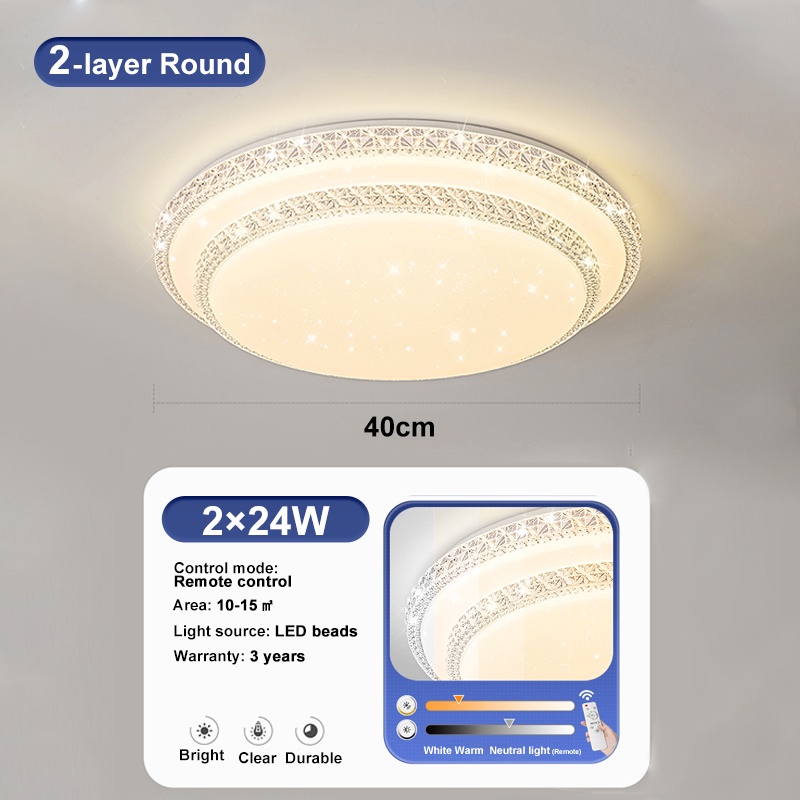 LED Ceiling Light High-brightness Living Room Ceiling Light White Light ...
