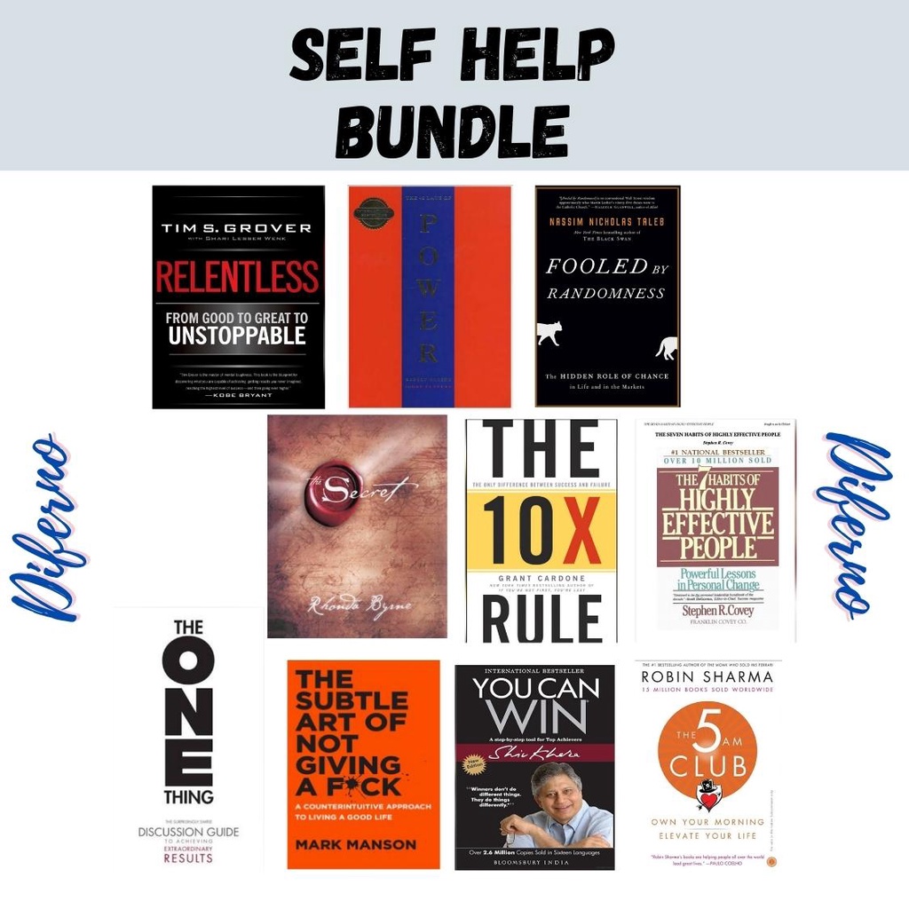 10 In 1 Self Help Books, Best Books Bundle to improve yourself ( EBOOK) | Shopee Malaysia