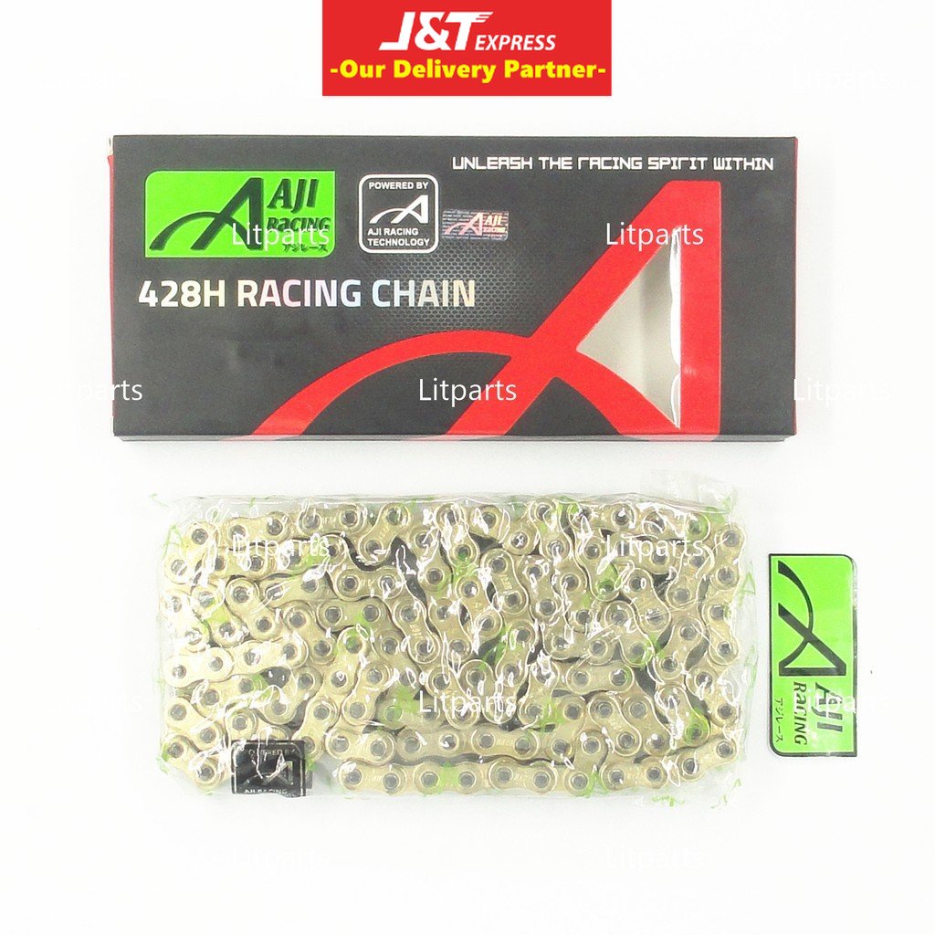 [100% ORIGINAL] Aji Racing 428 Motorcycle Gold Chain Rantai Emas ...