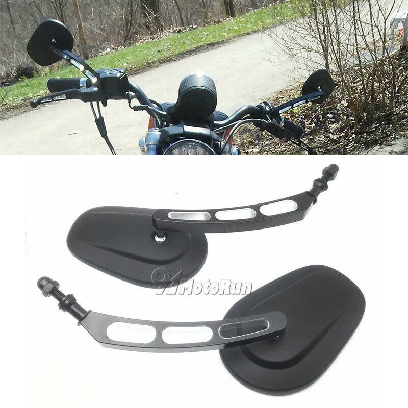 Motorcycle 8mm Rear View Side Mirror For Harley Road King Touring Xl