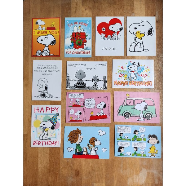 Snoopy Postcards from Germany / Korea / Japan | Shopee Malaysia