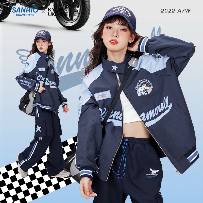 New Cinnamoroll American BF Motocycle Jackets Women's Original Design ...