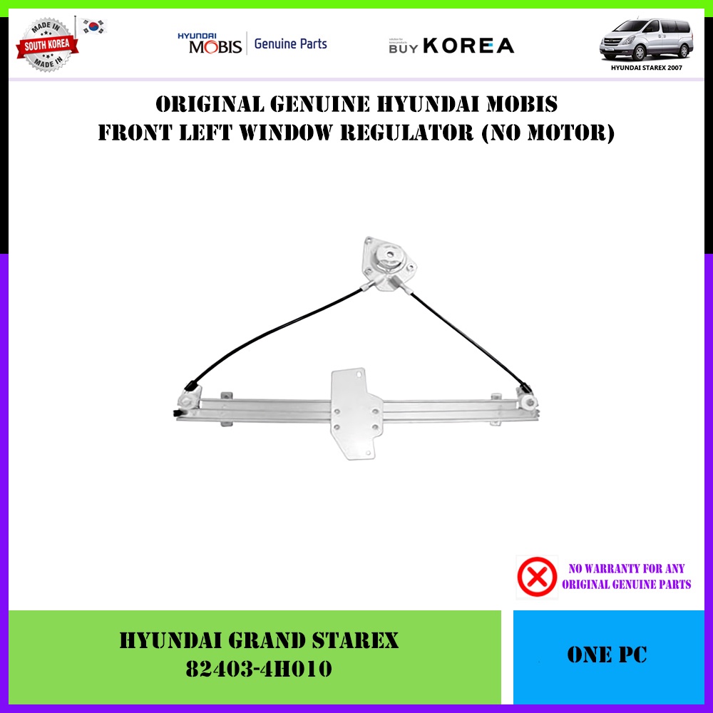 Hyundai Grand Starex Genuine Mobis Front Left Window Regulator (82403 ...
