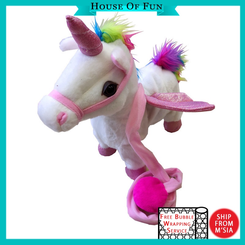 Electric Dancing & Singing Unicorn Plush Stuffed Animal Toy Electronic ...