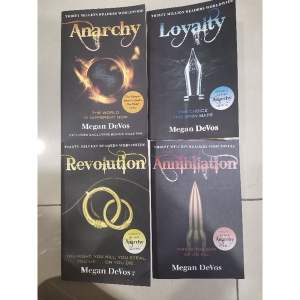 The Anarchy series by Megan Devos Anarchy Loyalty Revolution ...
