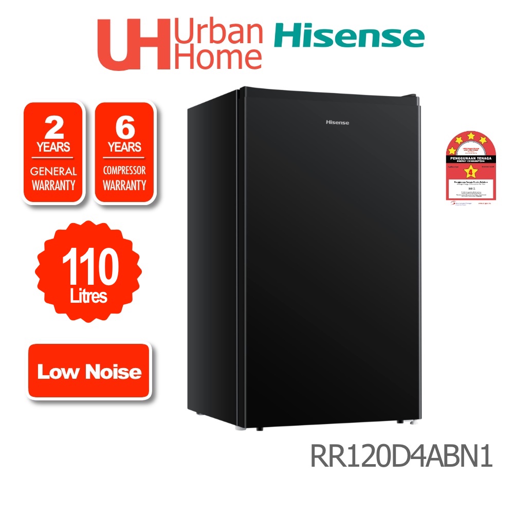 Hisense Single Door Fridge Refrigerator (110L) RR120D4AGN / RR120D4ABN1 ...