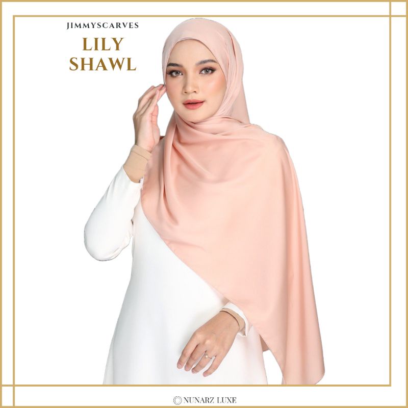 TUDUNG JIMMYSCARVES LILY SATIN SHAWL || JS Wide Shawl Plain Matte Satin | Satin Shawl | Satin ...