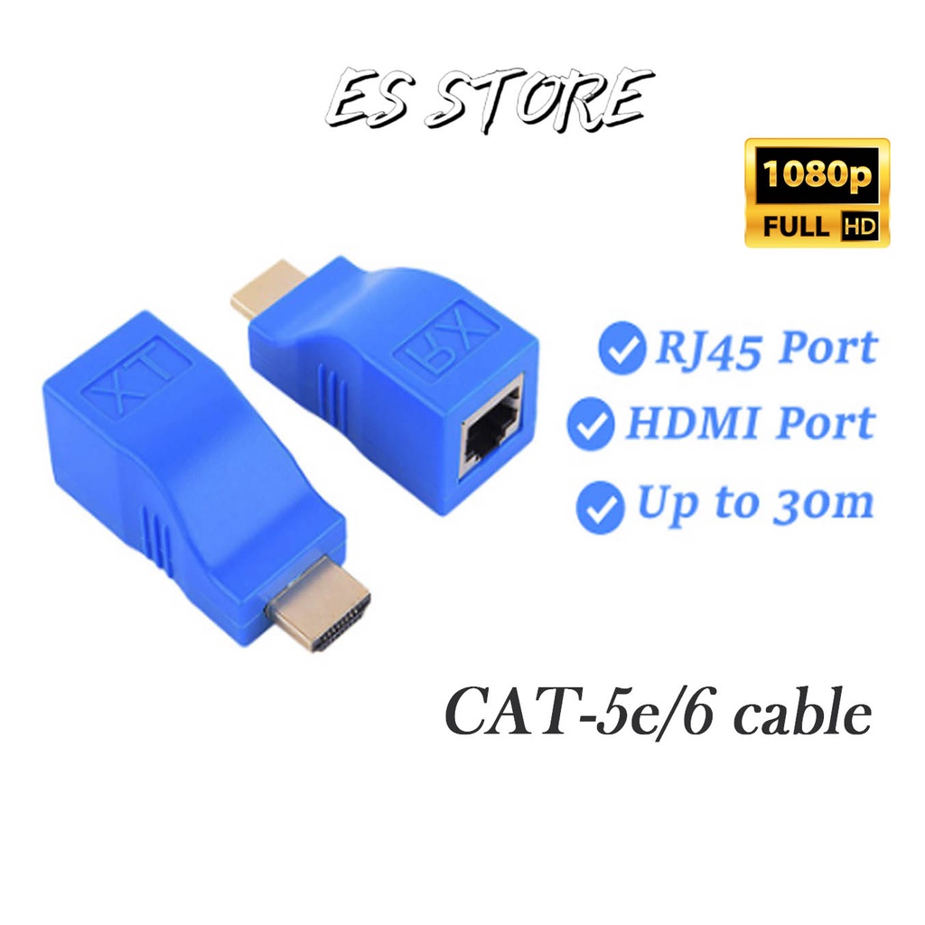 HDMI Extender 30 Meters To HD Network RJ45 Amplification Transmitter ...