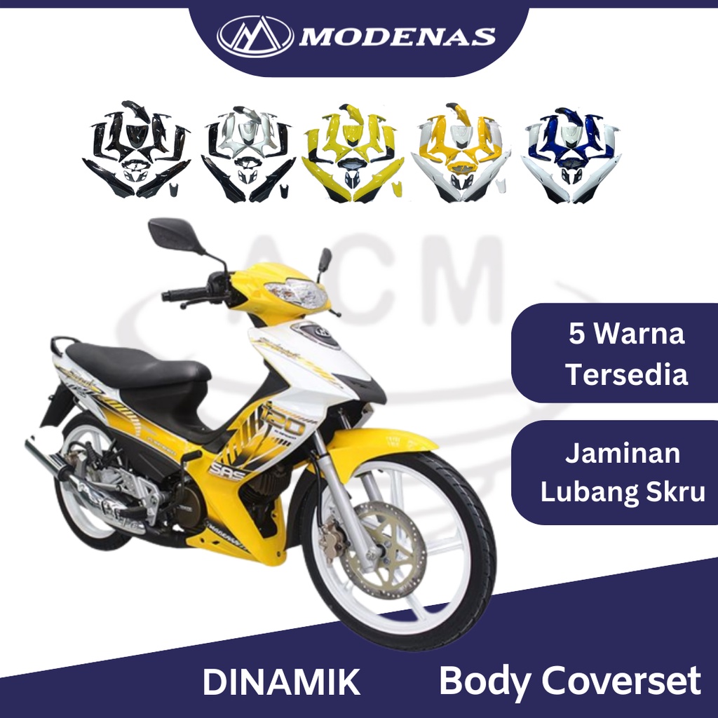 MODENAS Dinamik Full Body Cover Set Kit Color Parts Bodyset Coverset ...
