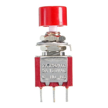 3Pin Push Button Switch No-Nc 2A 250VAC 5A120VAC Toggle Switches ...