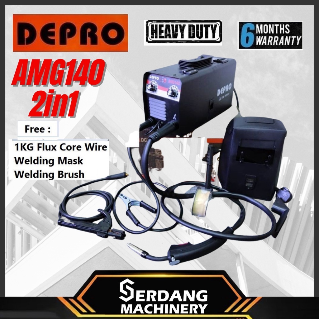 DEPRO/DSV 2in1 MIG/MMA Inverter Gassless Welding Machine - Free 1 Roll ...