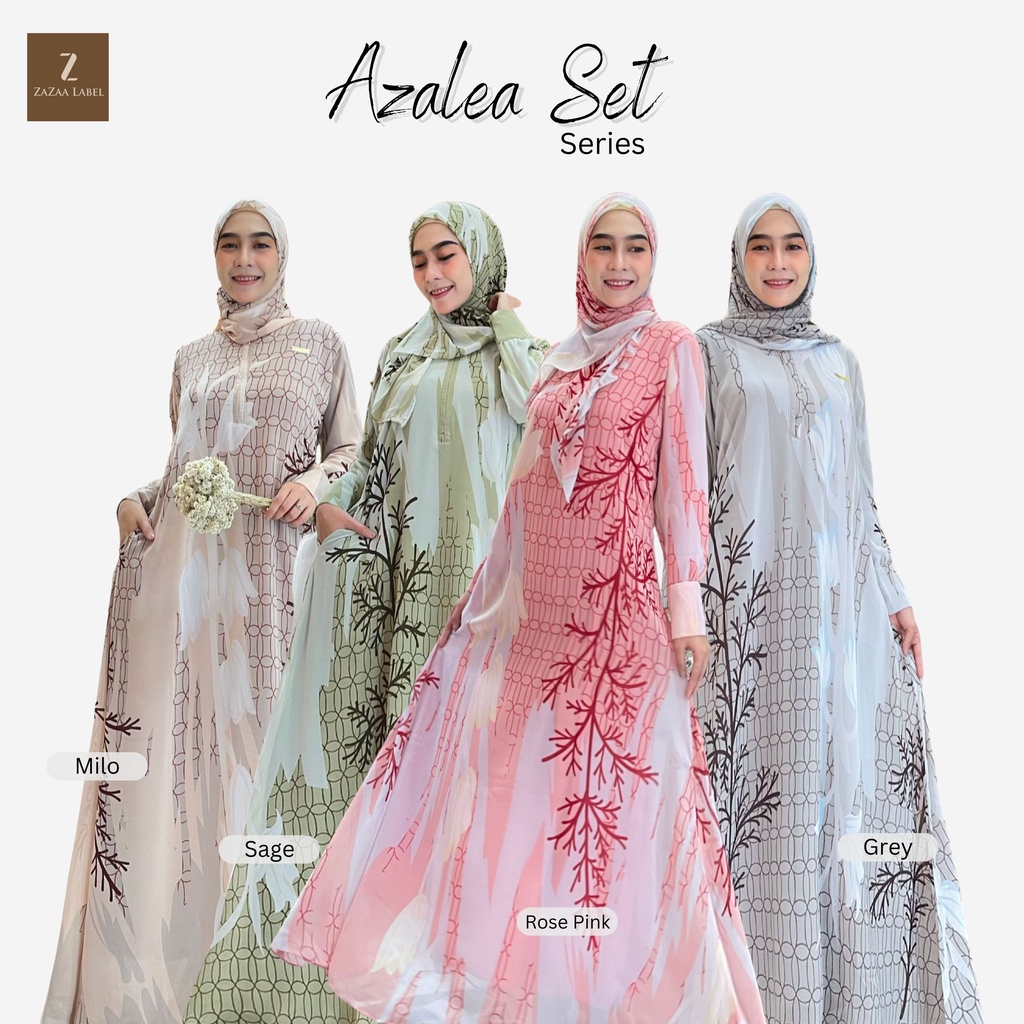 Azalea Suit GAMIS Veil Tiedye BABYDOLL BY ZAZAA LABEL | Shopee Malaysia