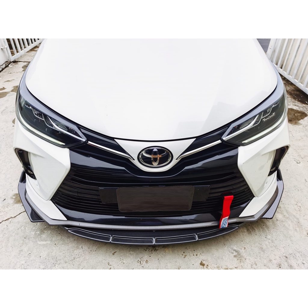 Car Universal FRONT BUMPER DIFFUSER Lip Wrap Angle Splitters Black Vios ...