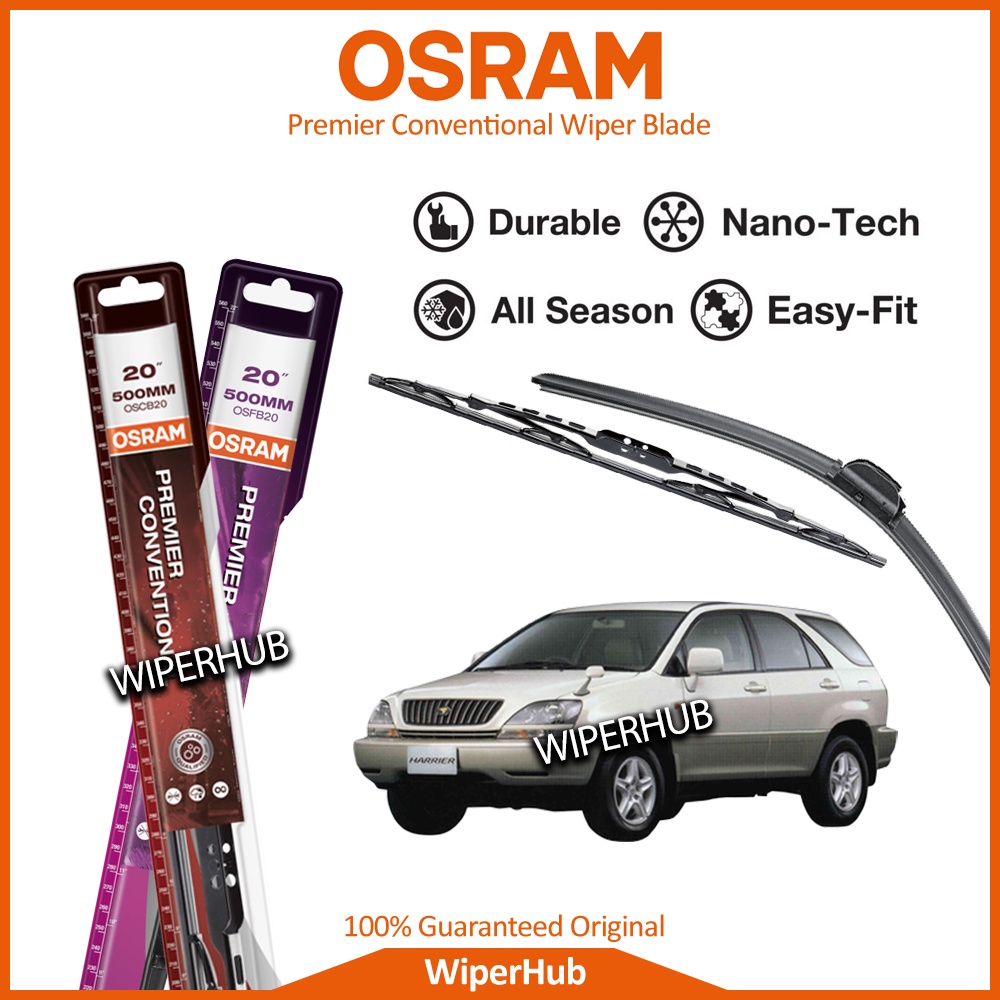 Osram Toyota Harrier (MCU10) 1998-2003 Premier Conventional Flat Wiper ...