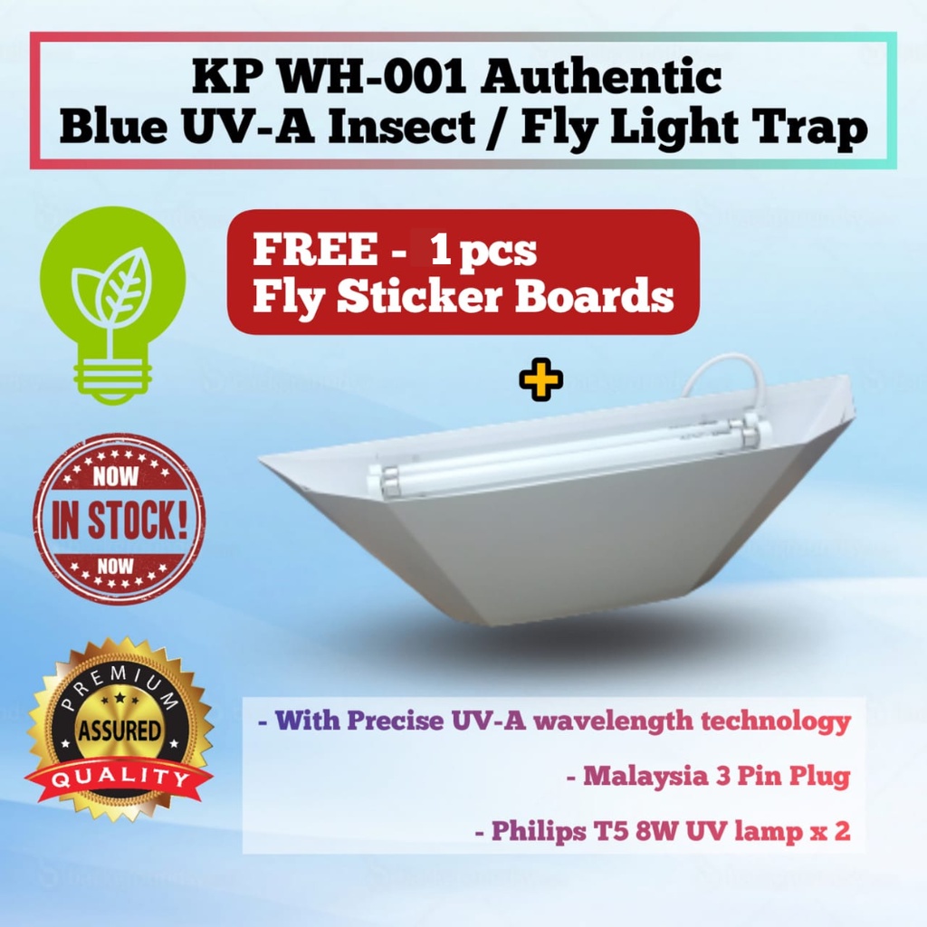 KP WH-001 Authentic Blue UV-A Insect Killer Machine/ Fly Killer Light ...