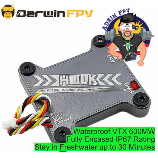DarwinFPV 5.8G 40CH HULK VTX Waterproof IP67 Rating For FPV Drone | Shopee Malaysia