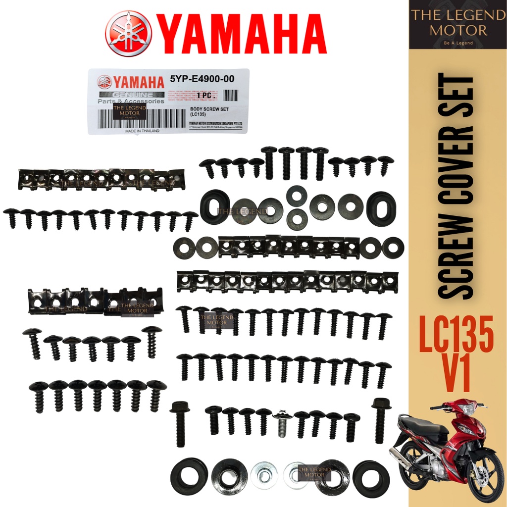 LC135 V1 LCV1 LC135V1 LC 135 YAMAHA BODY COVER SCREW SKRU SKREW CAVER ...