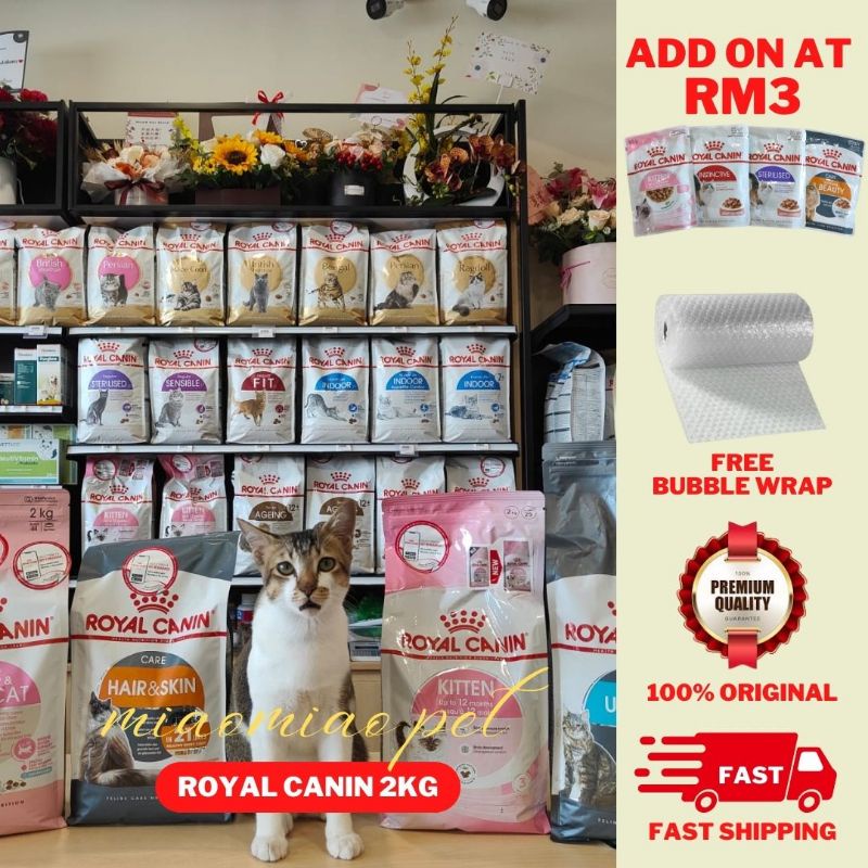 Royal Canin Dry Cat Food 2Kg 100% Original Packing(Kitten Fit Hair&skin indoor mother&baby hair ...